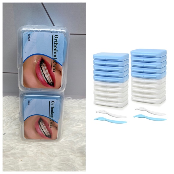 Other | Braces Wax Dental Wax 2 Boxes Orthodontic Wax Strips Braces Wax ...
